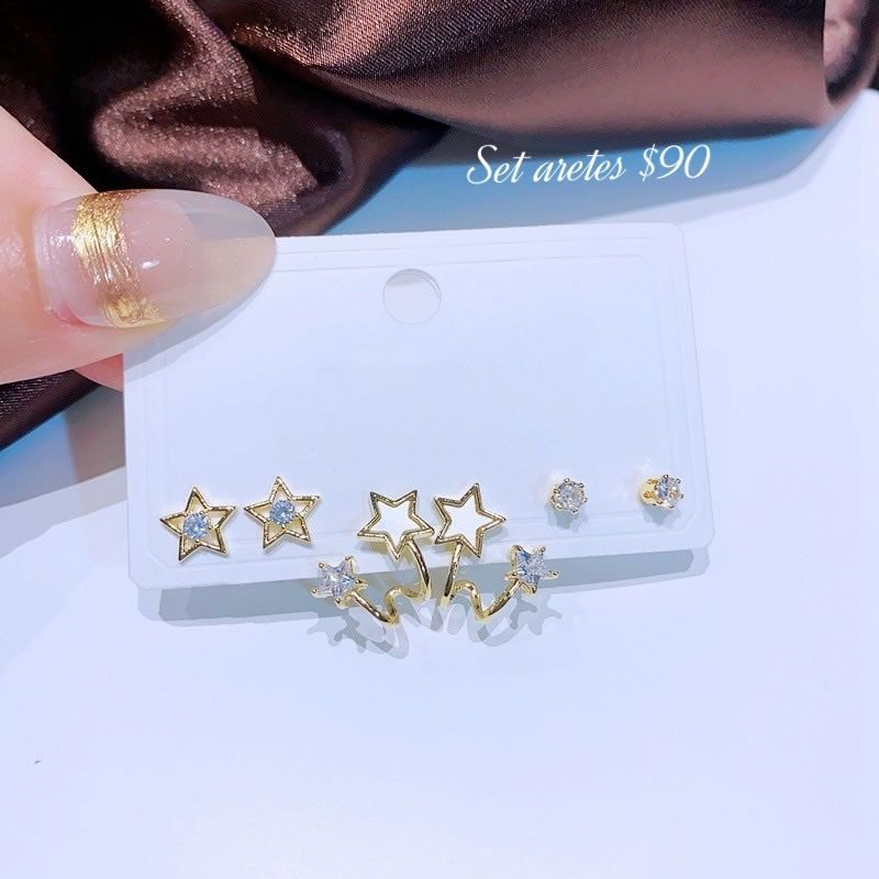 SET ARETES BRONCE - SANTIC